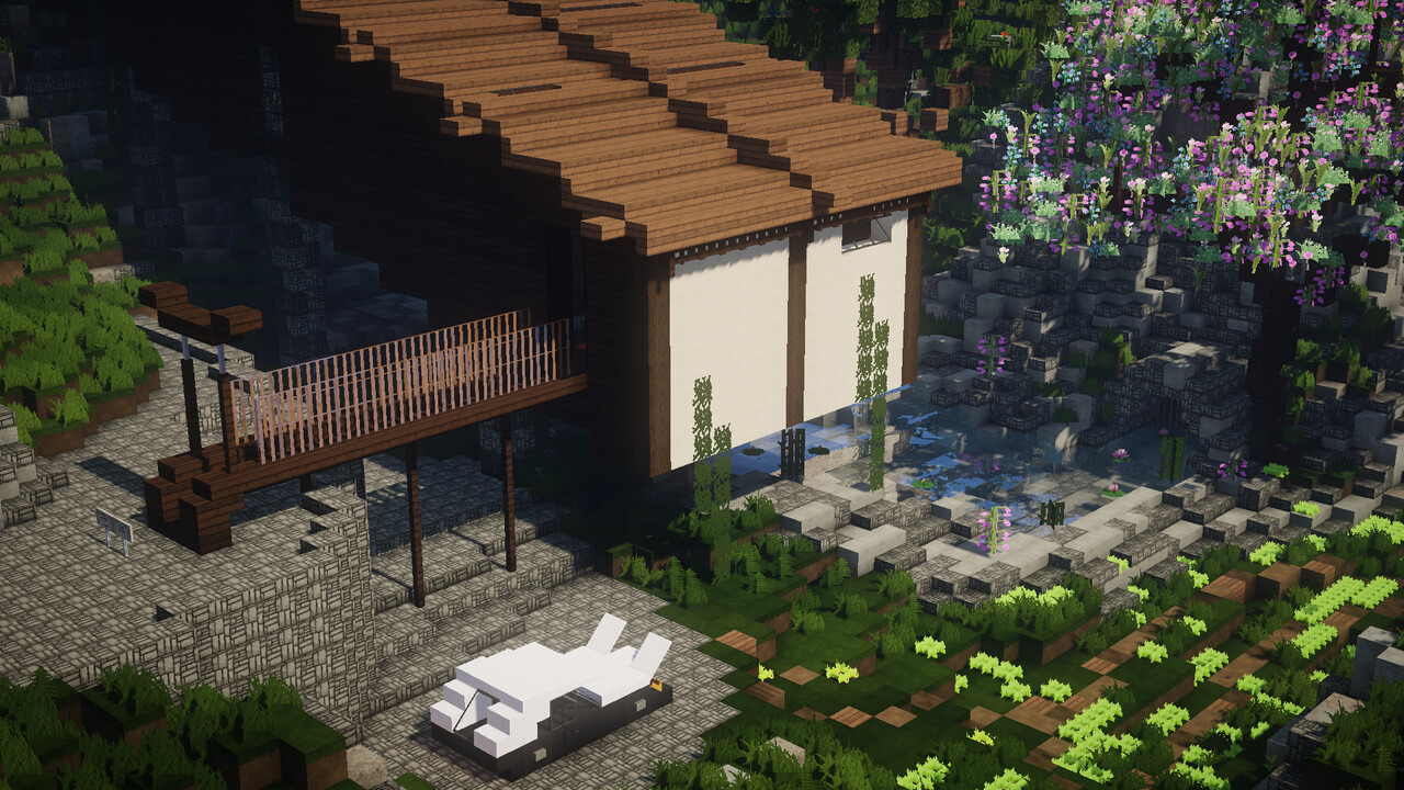 Remastered Japanese Stilt House Minecraft Map
