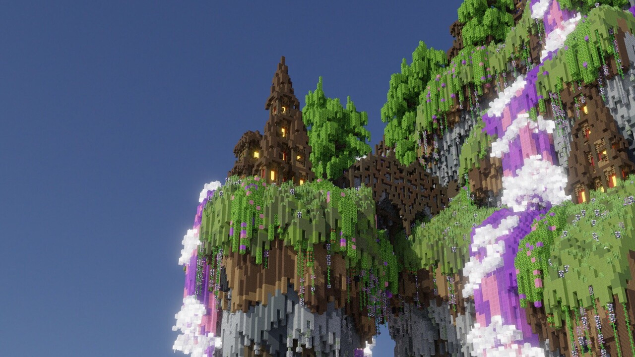 The Purple Falls - (Another) Floating Island! :D Minecraft Map