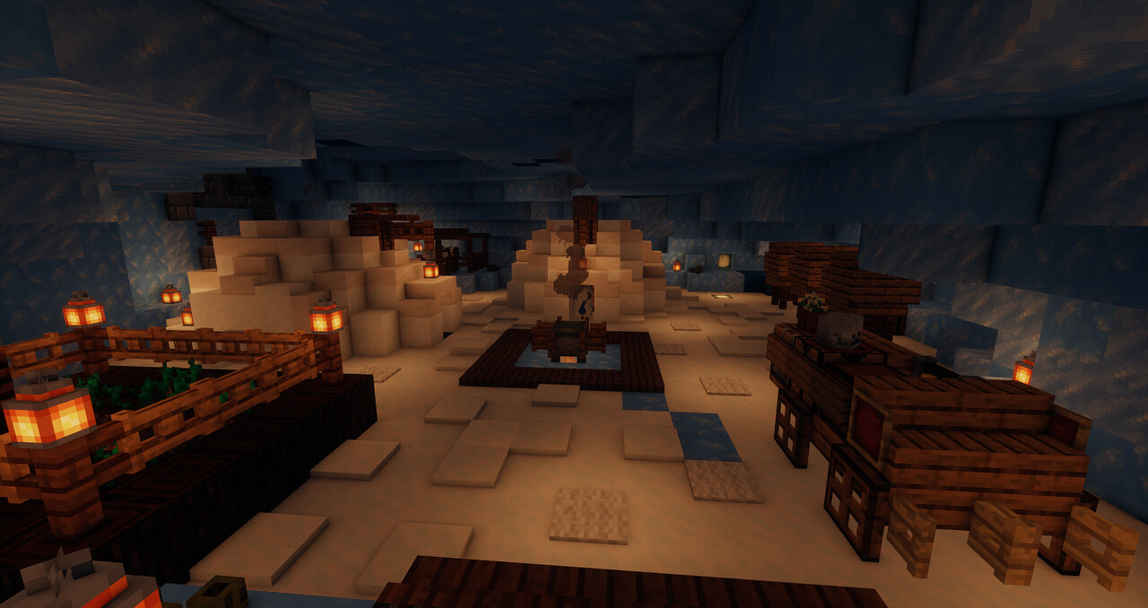 Waterbending Underground Village Minecraft Map