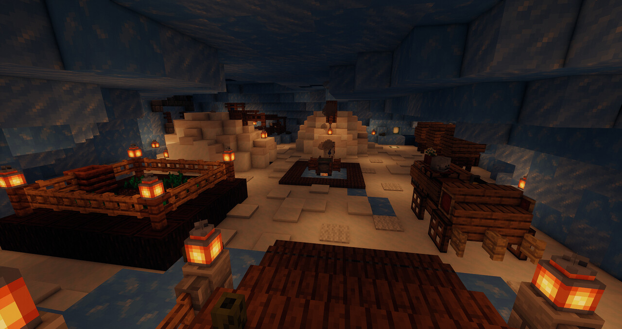 Waterbending Underground Village Minecraft Map