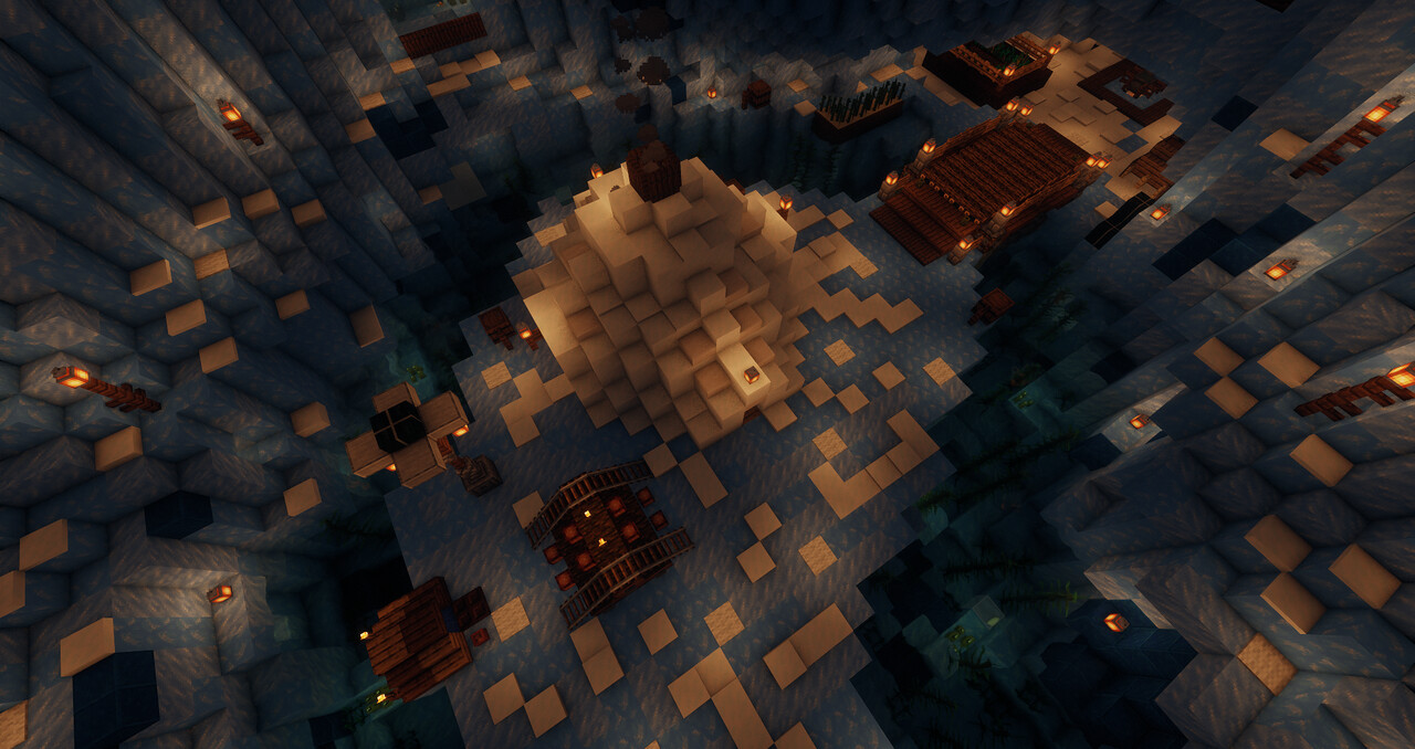 Waterbending Underground Village Minecraft Map