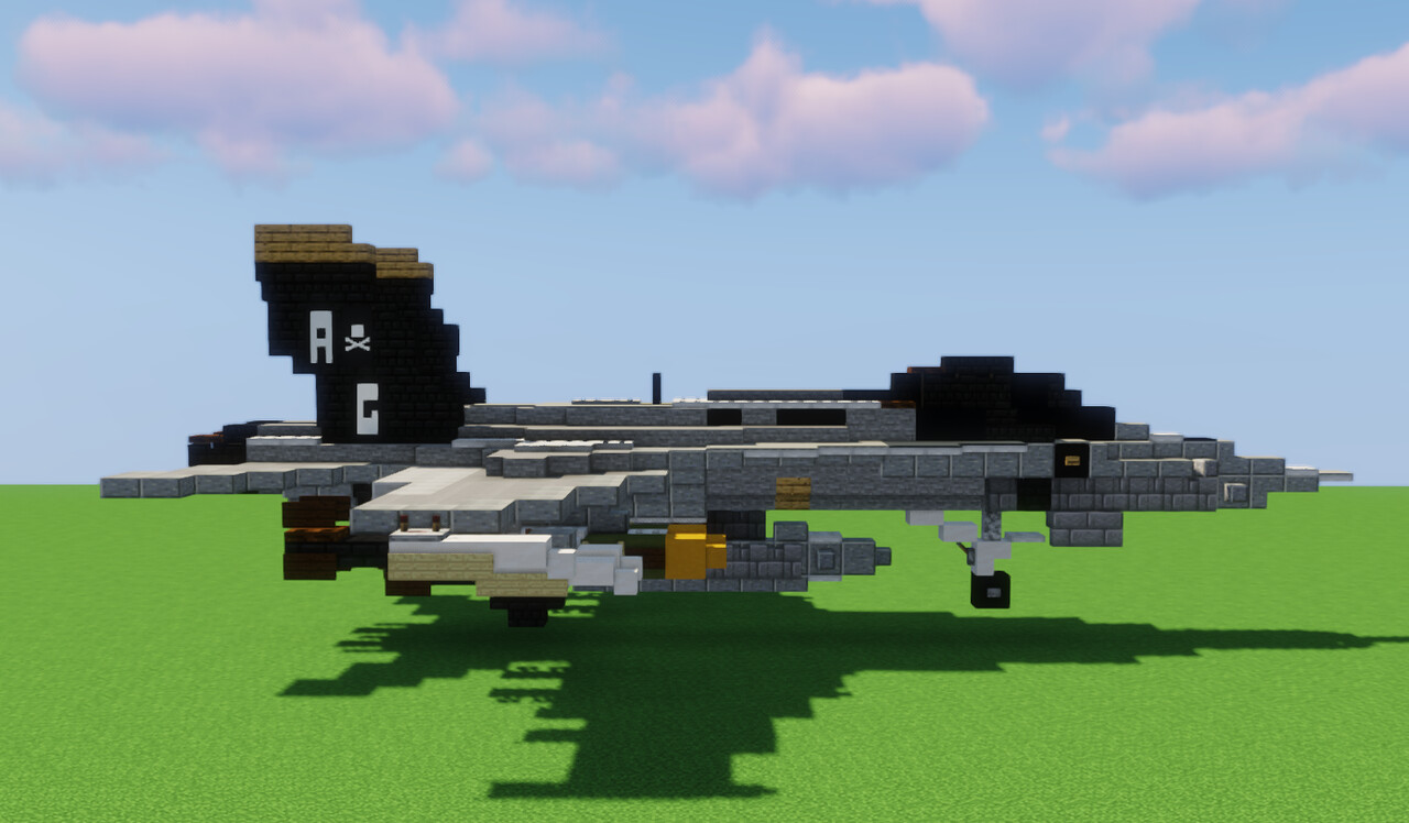 (2:1 Scale Naval Fighter Jet) McDonnell Douglas F/A-18 Hornet Minecraft Map