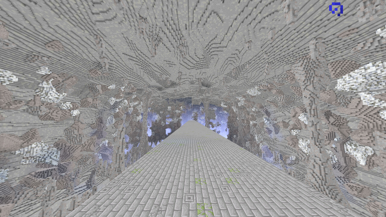 Cave bridge arena in 4 sizes Minecraft Map