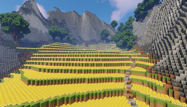 Ruong bac thang | Teracces Minecraft Map
