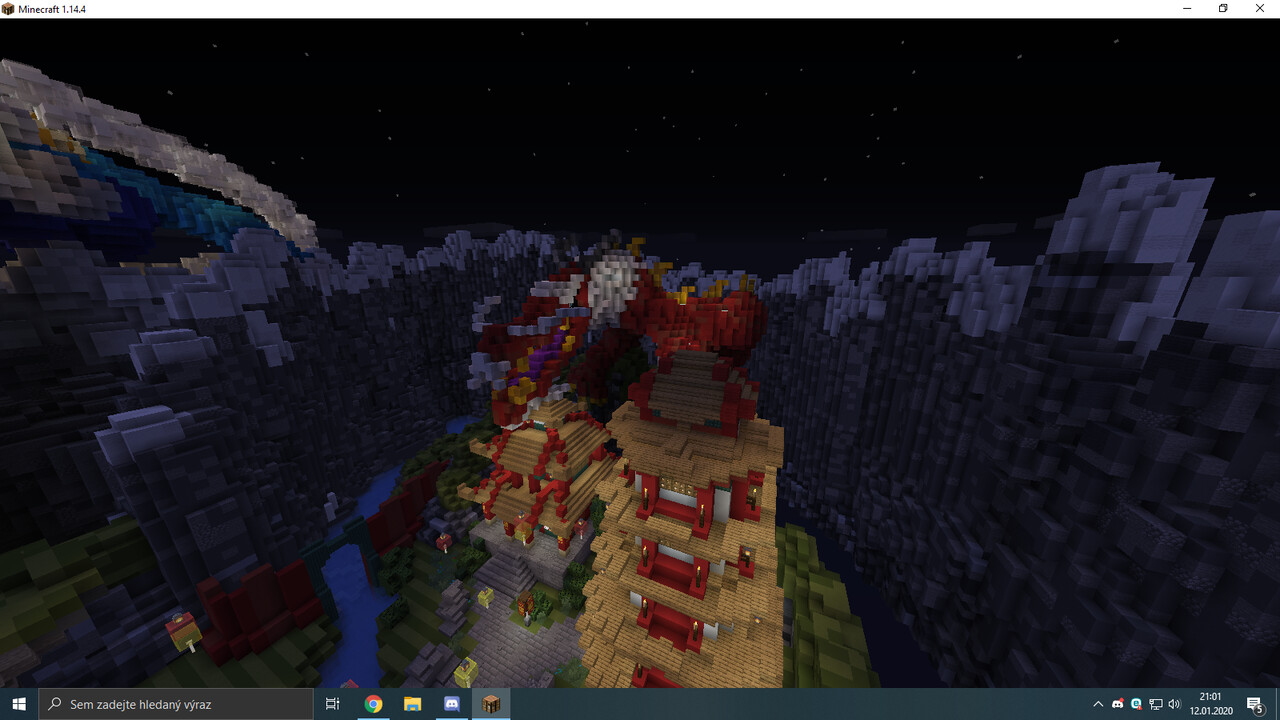 Spawn for Skyblock: Asian style + dragons Minecraft Map