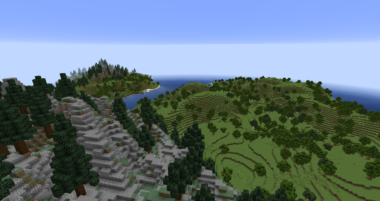 Mixed Biomes Island Minecraft Map