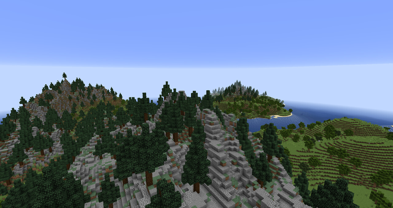 Mixed Biomes Island Minecraft Map