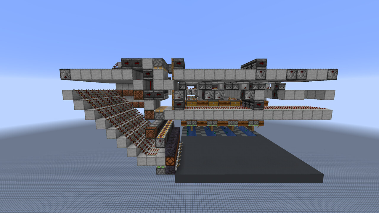 Compact Binary Enderpearl Stasis Chamber Minecraft Map