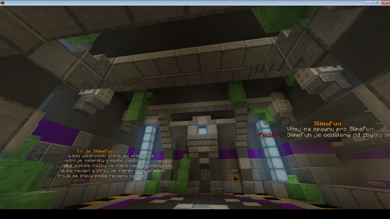 SlimeFun Spawn: Small style Minecraft Map