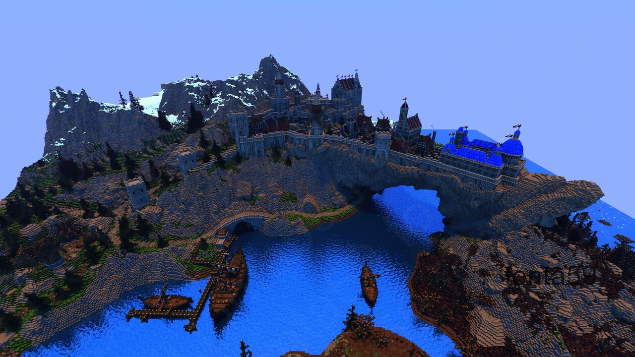 Solitude, Skyrim's capital (Skyrim TES) Minecraft Map
