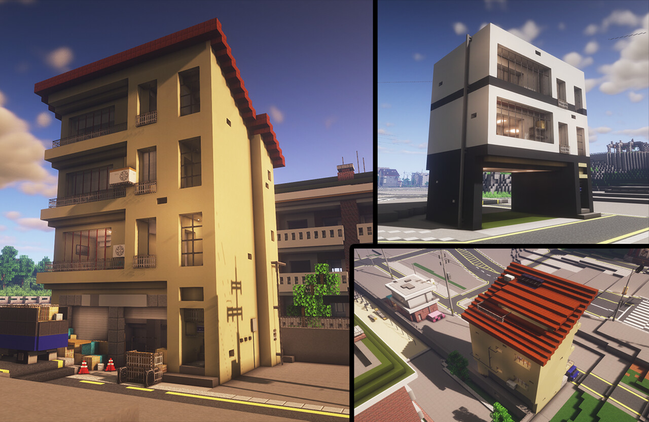 Recycling center building + 2 remodeling Minecraft Map