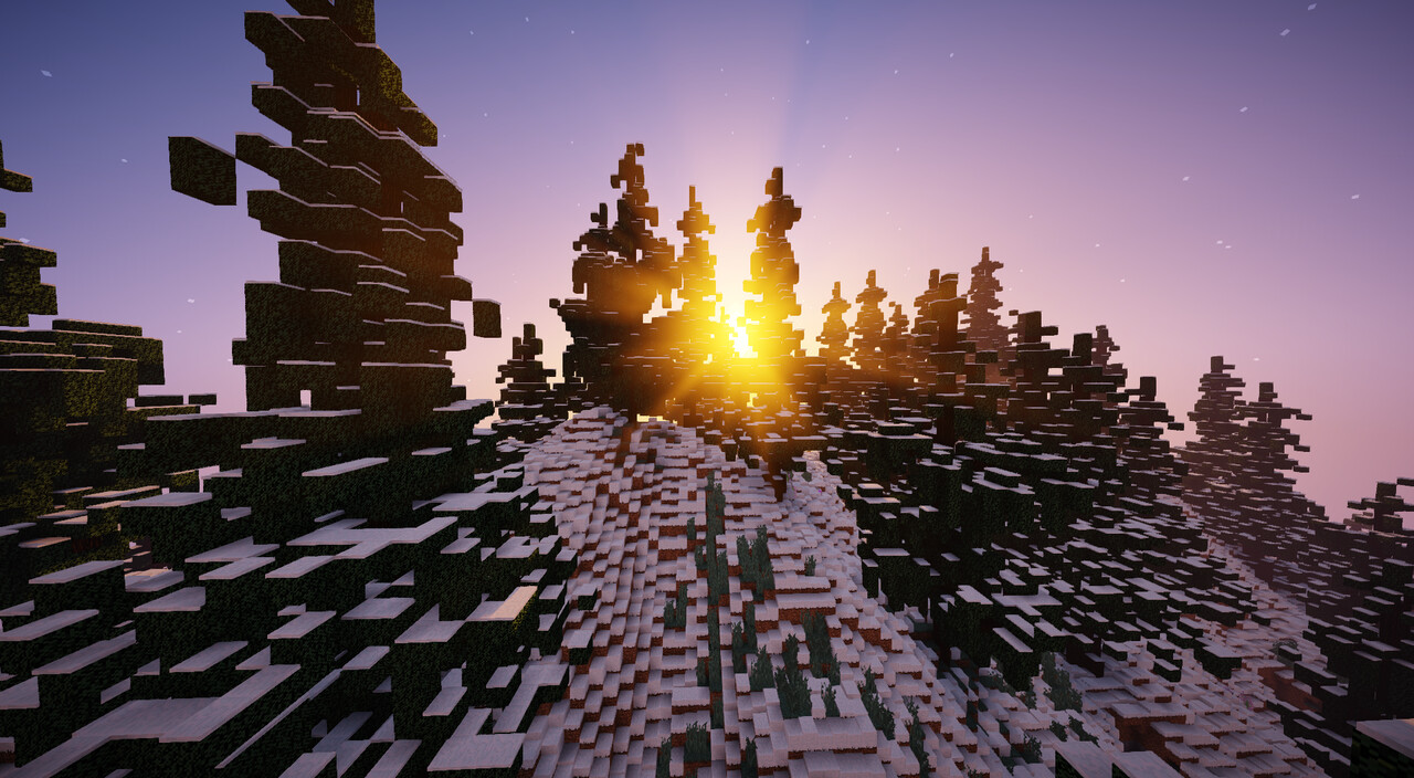 Winter Mountains Minecraft Map