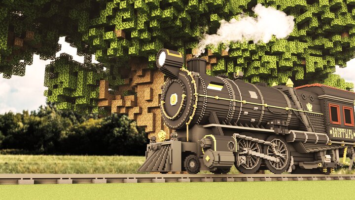 Old Steam Train Minecraft Map