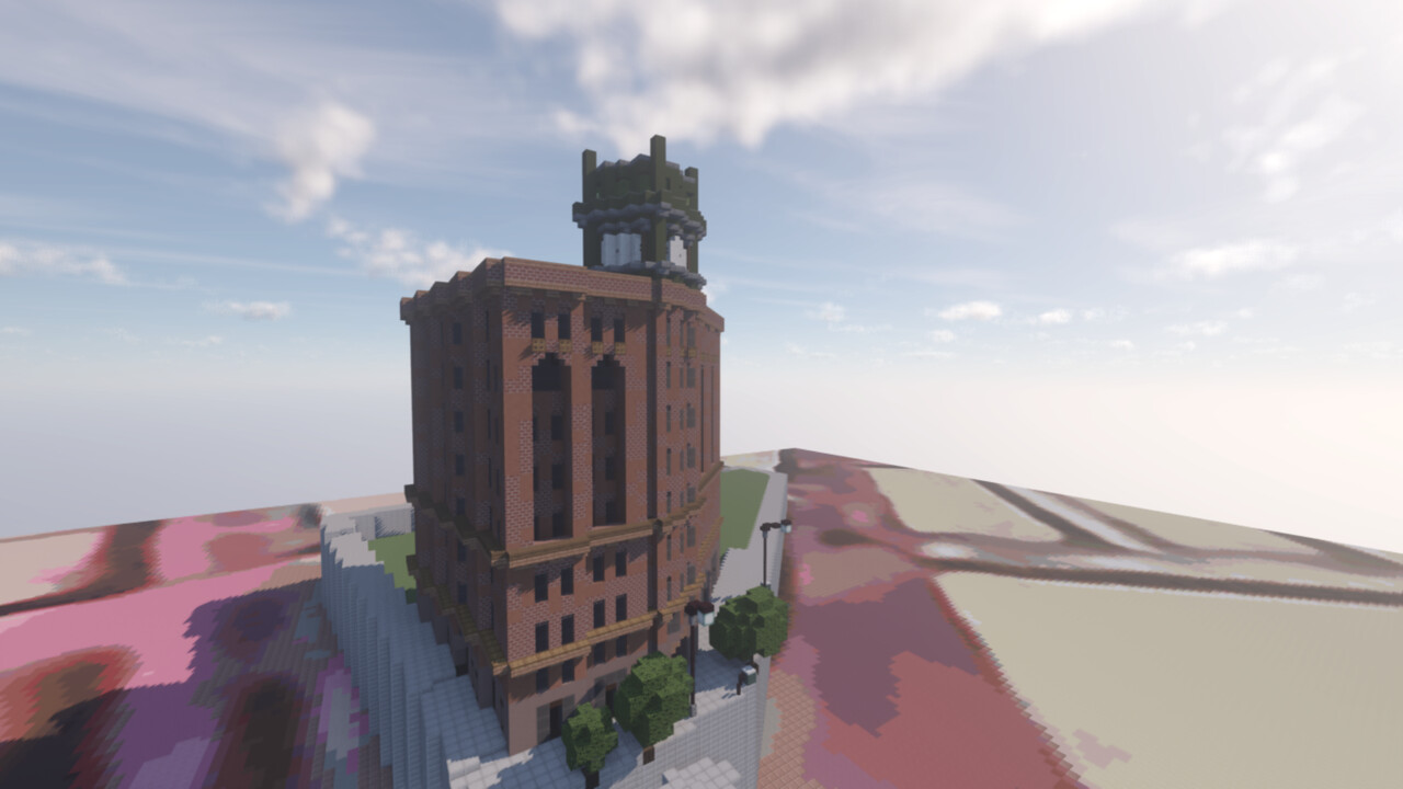 Old brick clock Building Minecraft Map