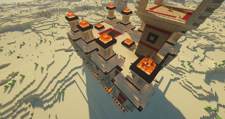 The Burning Desert - Shopping Center Minecraft Map