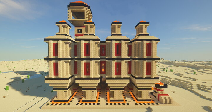 The Burning Desert - Shopping Center Minecraft Map