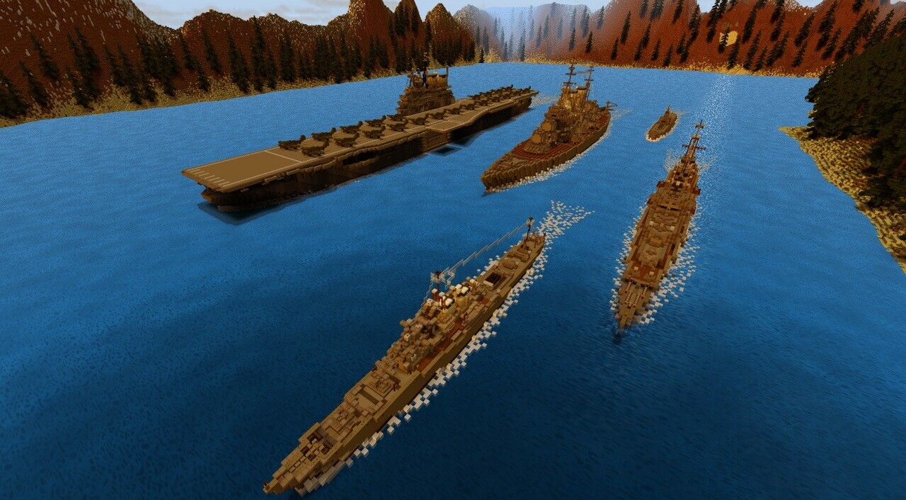 Battleships Interactive Gamemode Minecraft Map