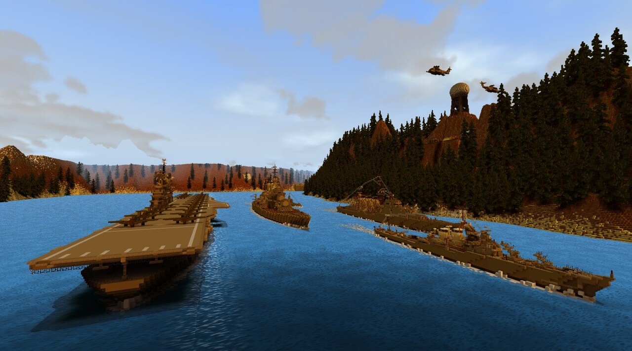 Battleships Interactive Gamemode Minecraft Map