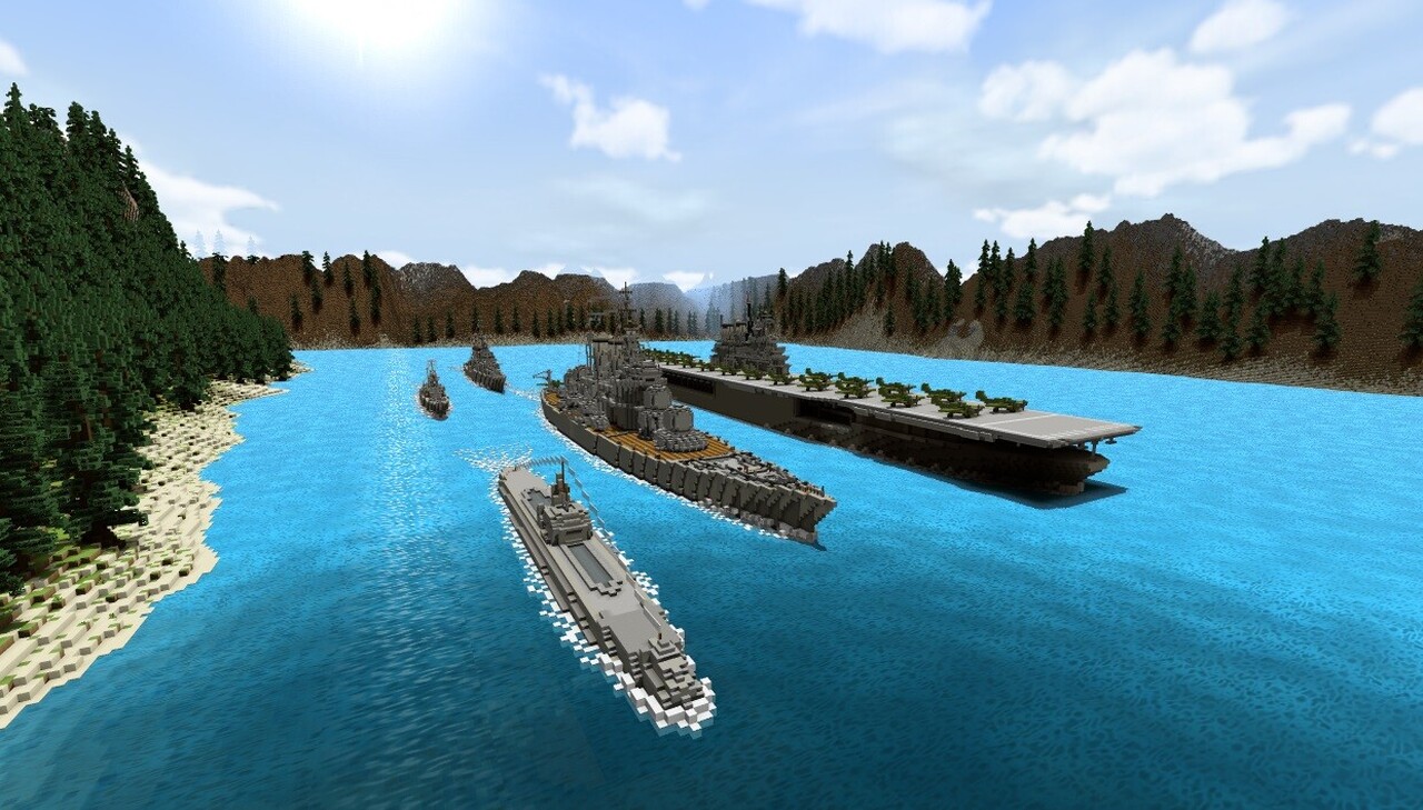 Battleships Interactive Gamemode Minecraft Map