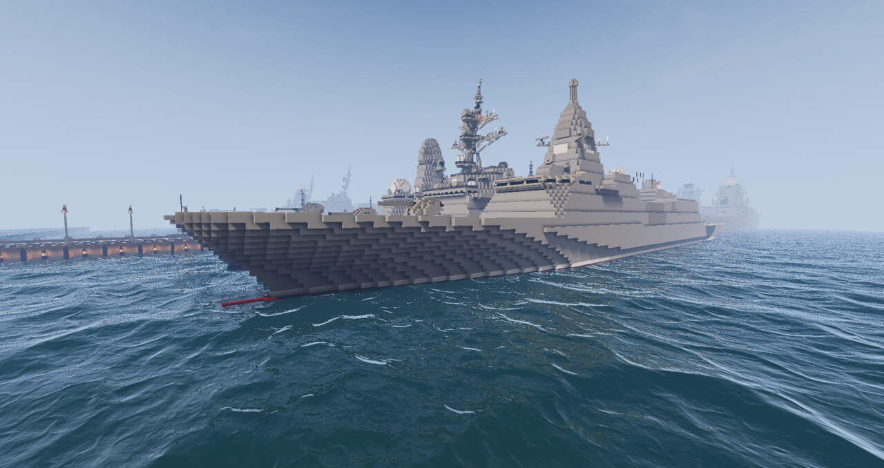 JMSDF 30DX new frigate class & Us Navy - Frigate ship FFG X Minecraft Map