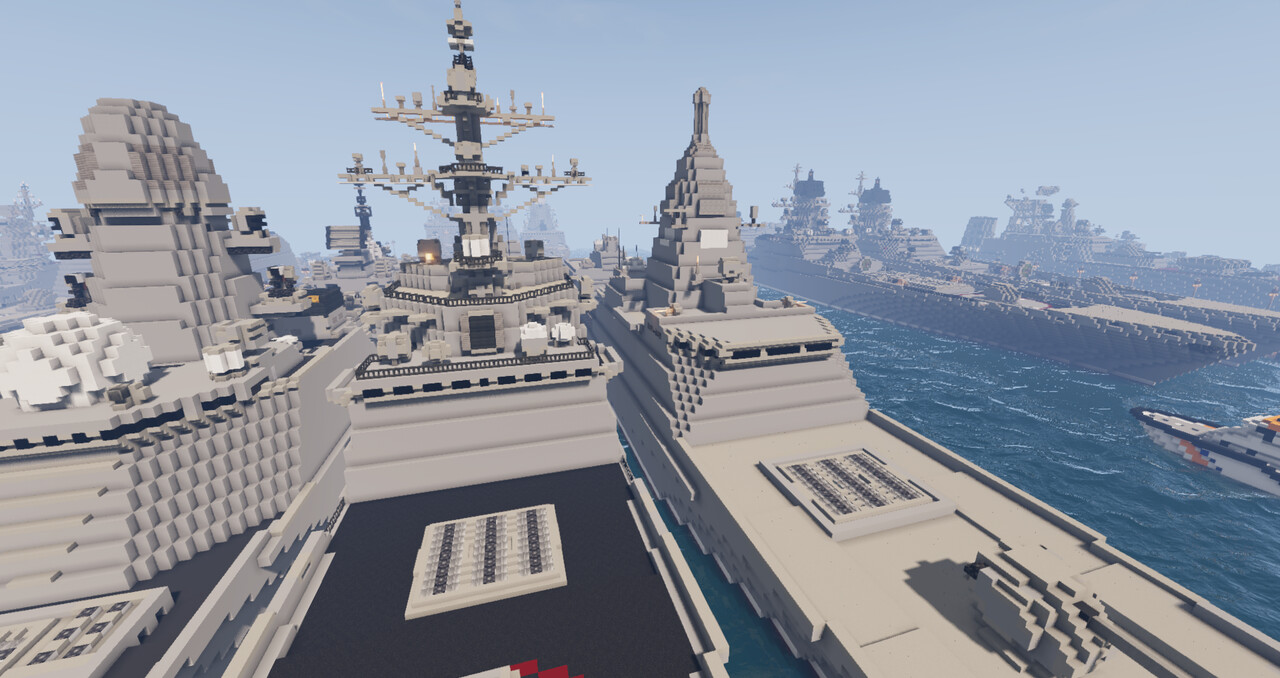 JMSDF 30DX new frigate class & Us Navy - Frigate ship FFG X Minecraft Map
