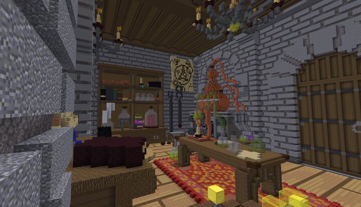 Alchemist's Workshop: Overscaled interior Minecraft Map