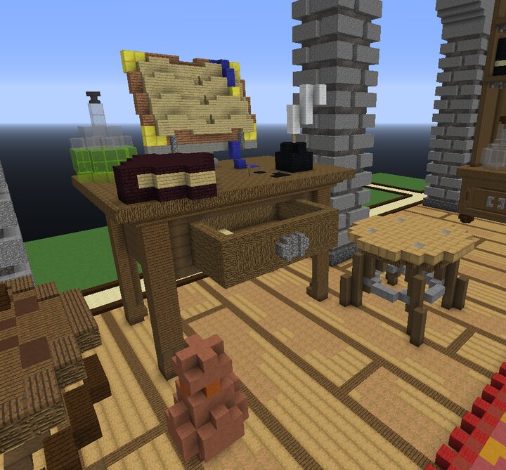 Alchemist's Workshop: Overscaled interior Minecraft Map