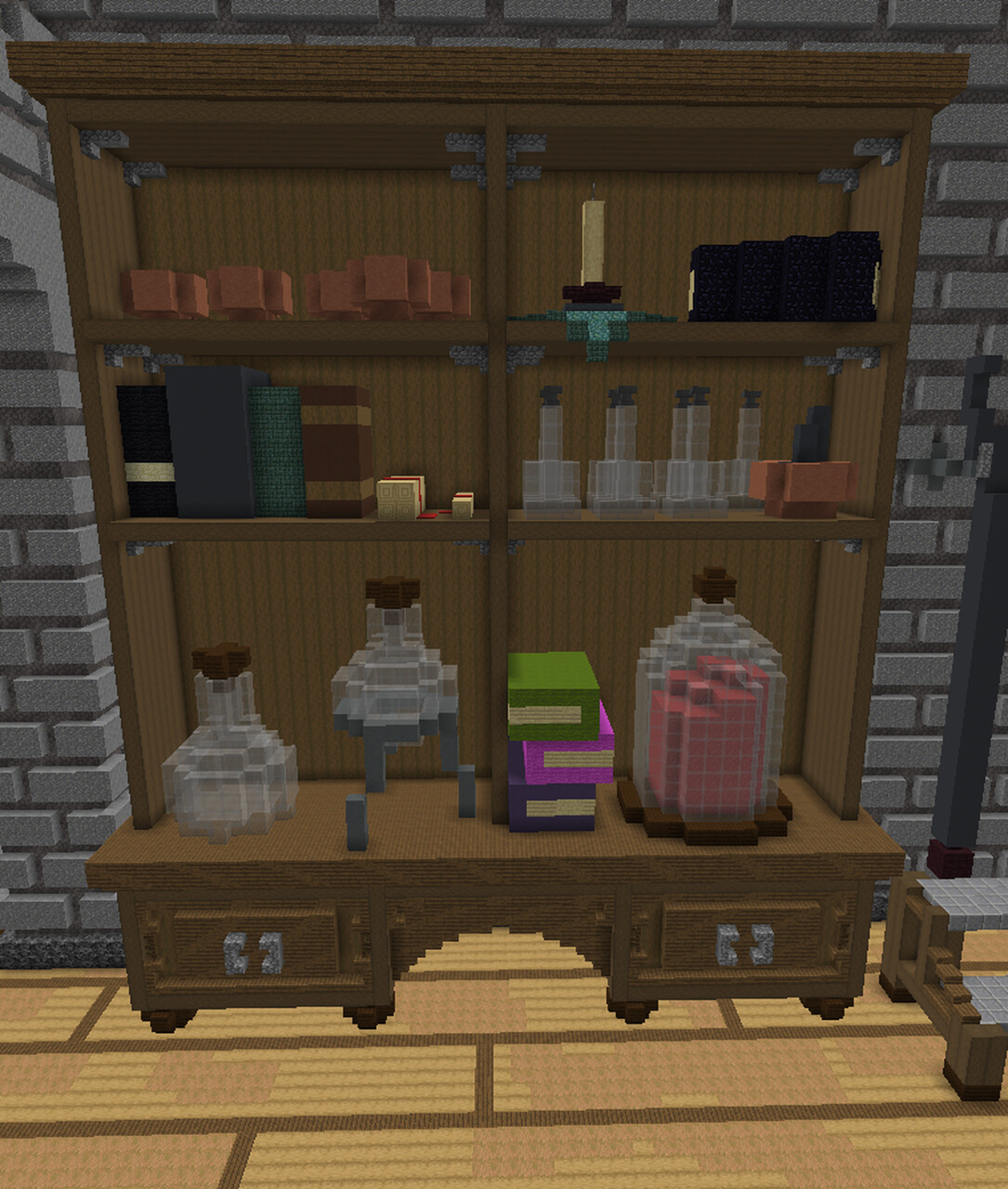 Alchemist's Workshop: Overscaled interior Minecraft Map