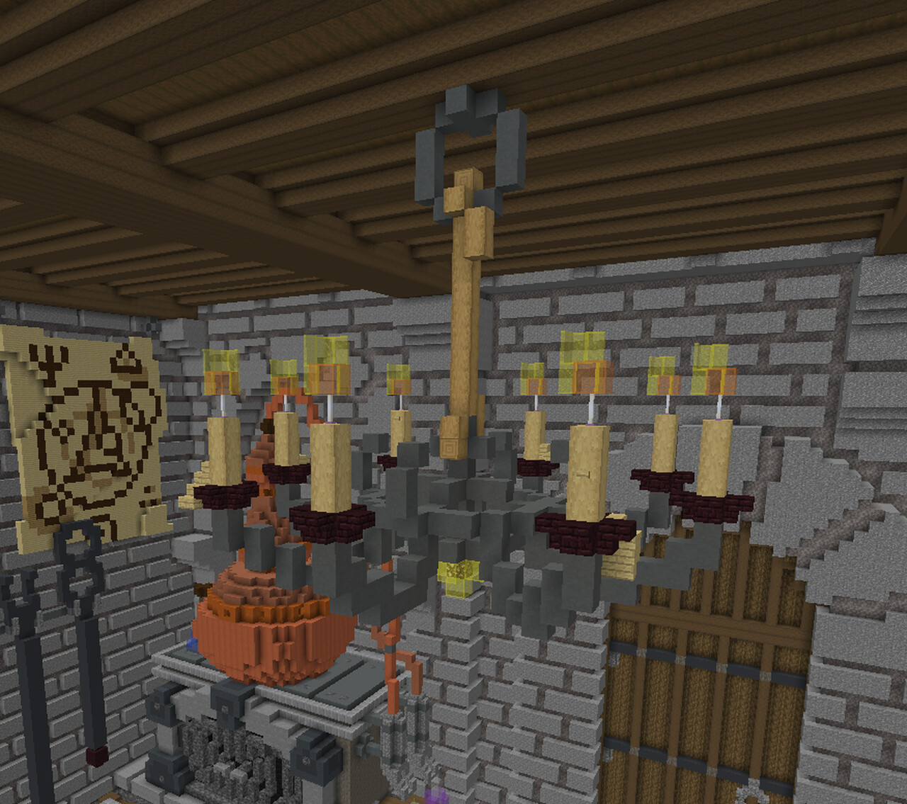 Alchemist's Workshop: Overscaled interior Minecraft Map