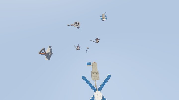 Space Satellites [DOWNLOAD + SCHEMATIC] Minecraft Map