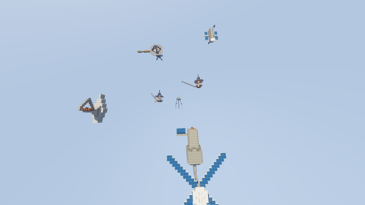 Space Satellites [DOWNLOAD + SCHEMATIC] Minecraft Map