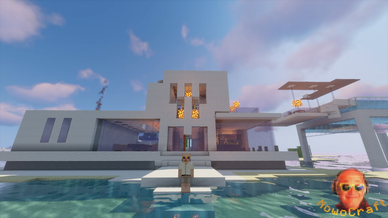 Tropical Island Beach Villa Minecraft Map