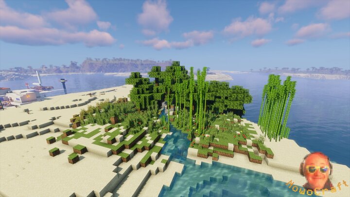 Tropical Island Beach Villa Minecraft Map