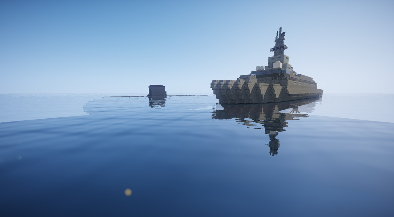 Modern Frigate and Submarine Minecraft Map