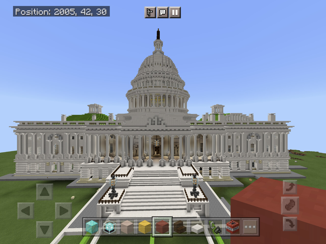 US Capitol Building (central core, no House or Senate Wings) Minecraft Map