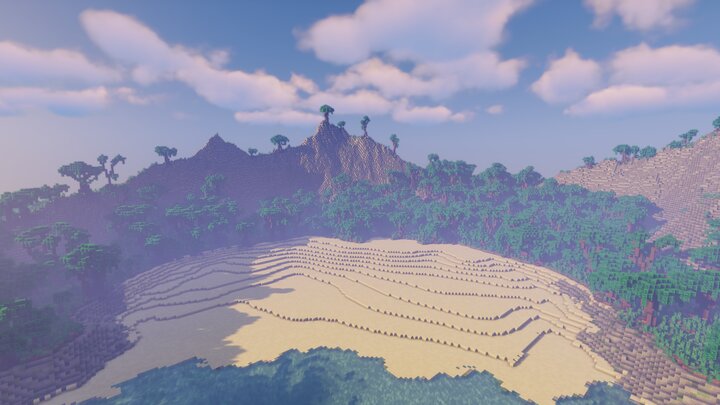 Survival Friendly Tropical Island! (1k/1k) Minecraft Map