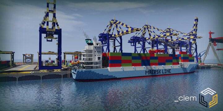 Industrial Port and Shipyard Minecraft Map
