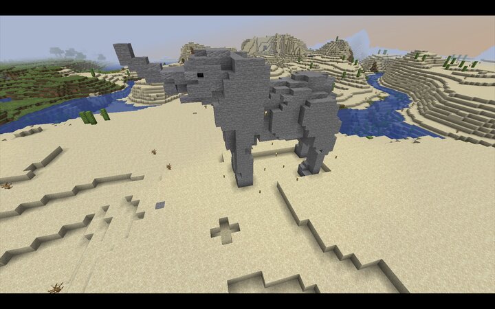 Elephant 3d survival build Minecraft Map