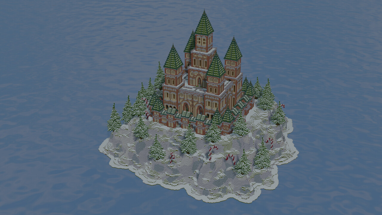 Alpine Factions Castle (Winter) Minecraft Map