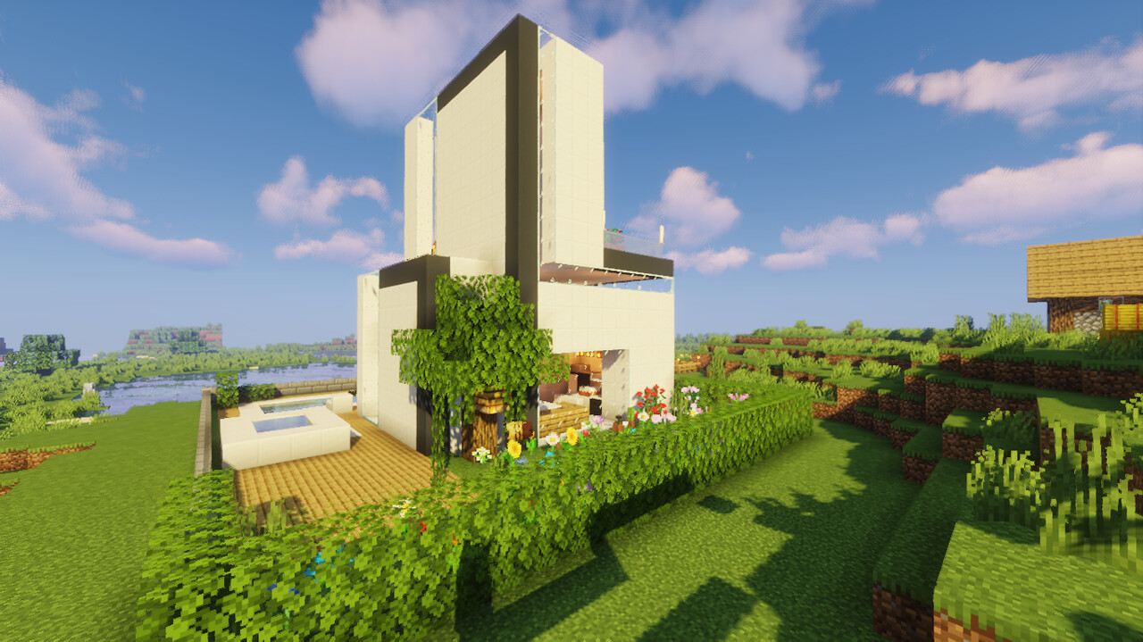 Modern House for survival/Casa moderna para supervivencia Minecraft Map