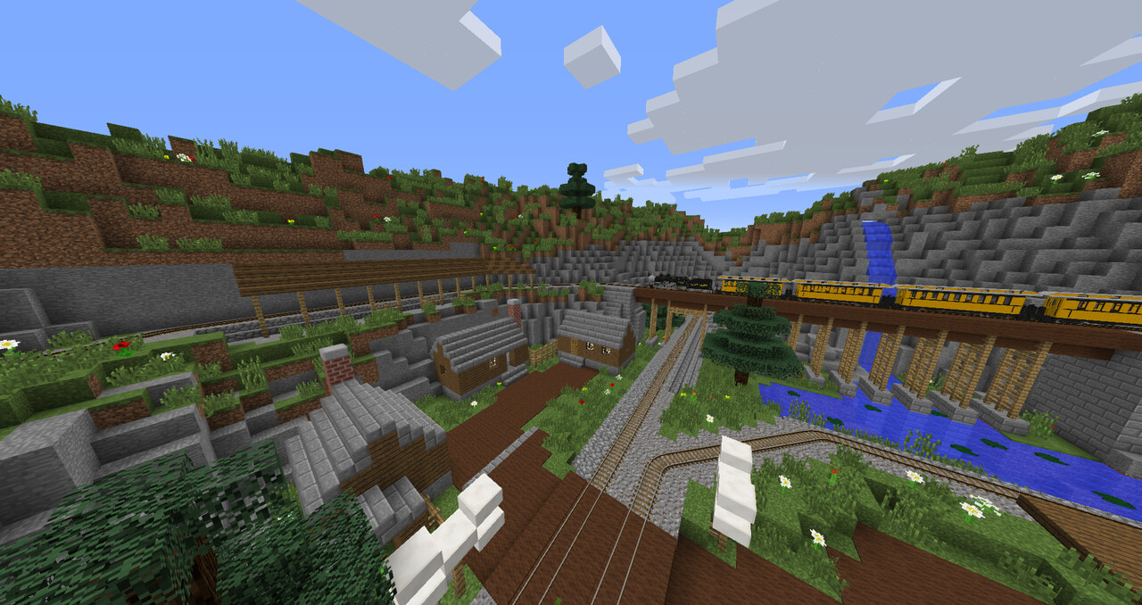 Empire Rail Remastered Traincraft Map Minecraft Map