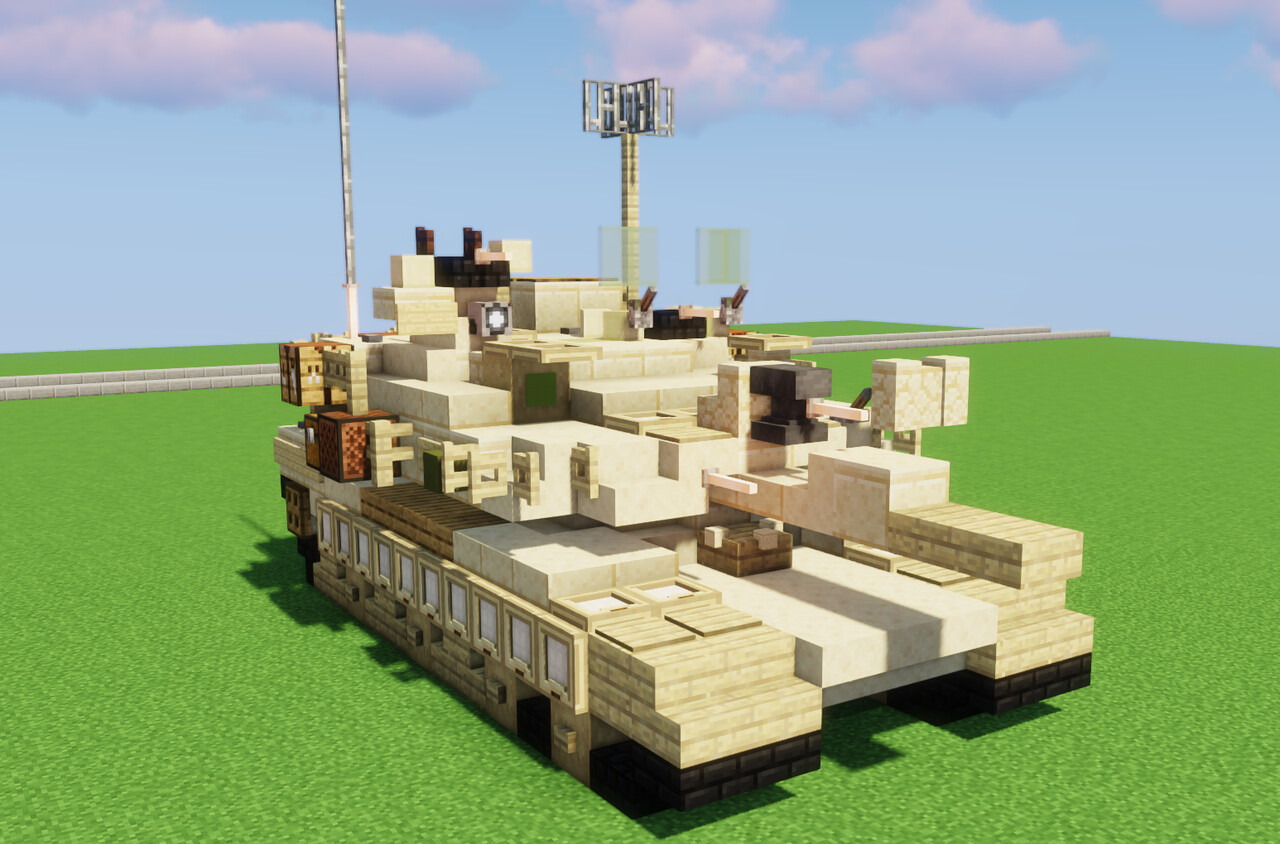 (2:1 Scale Main Battle Tank) M1A2 Abrams SEP V3 Minecraft Map