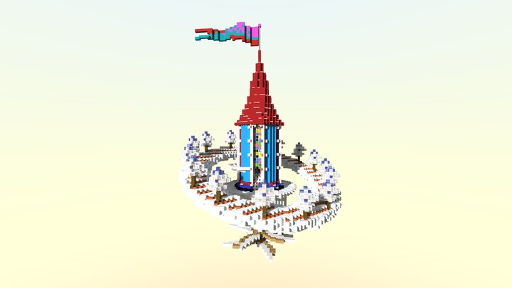 Small floating tower Minecraft Map