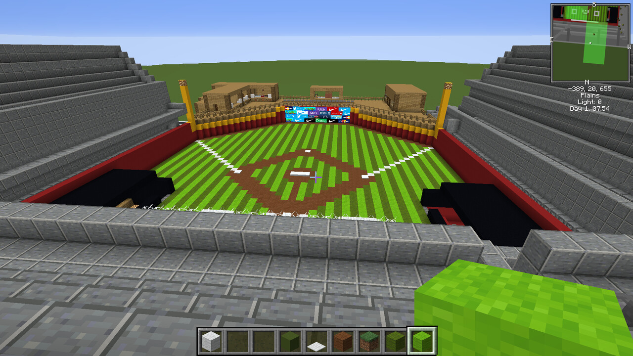 Every Baseball stadium Minecraft Map