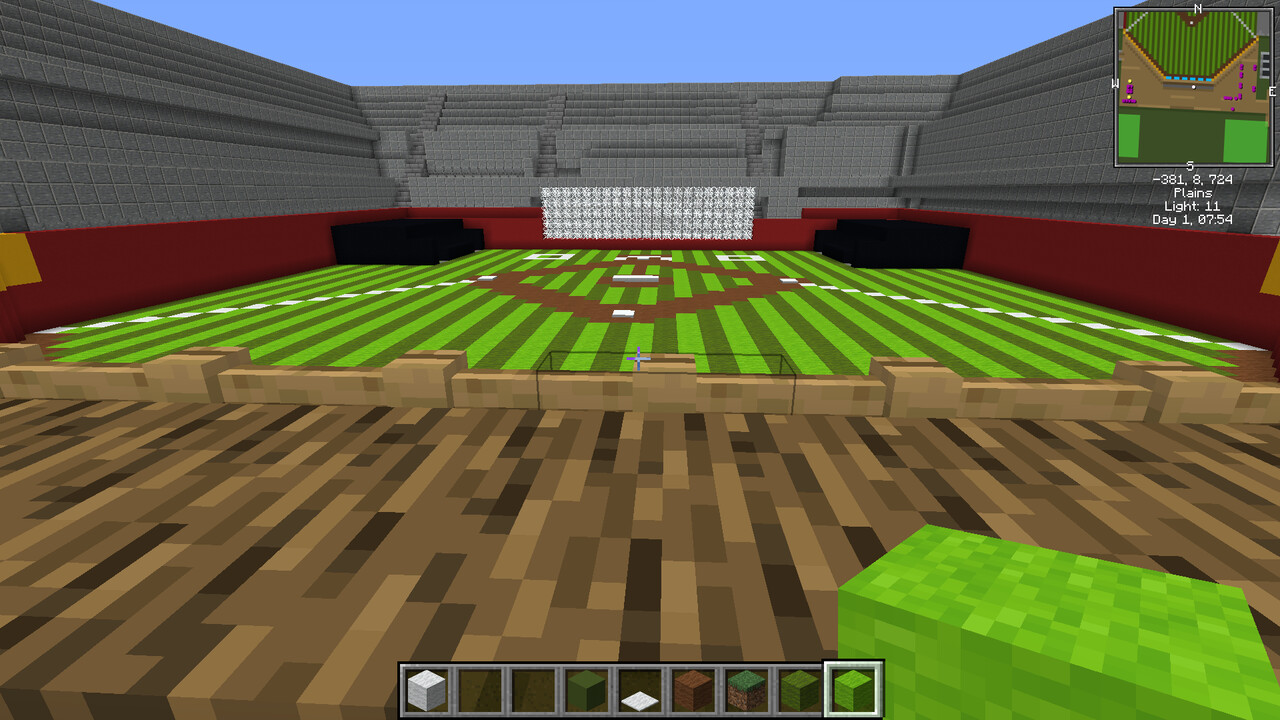 Every Baseball stadium Minecraft Map