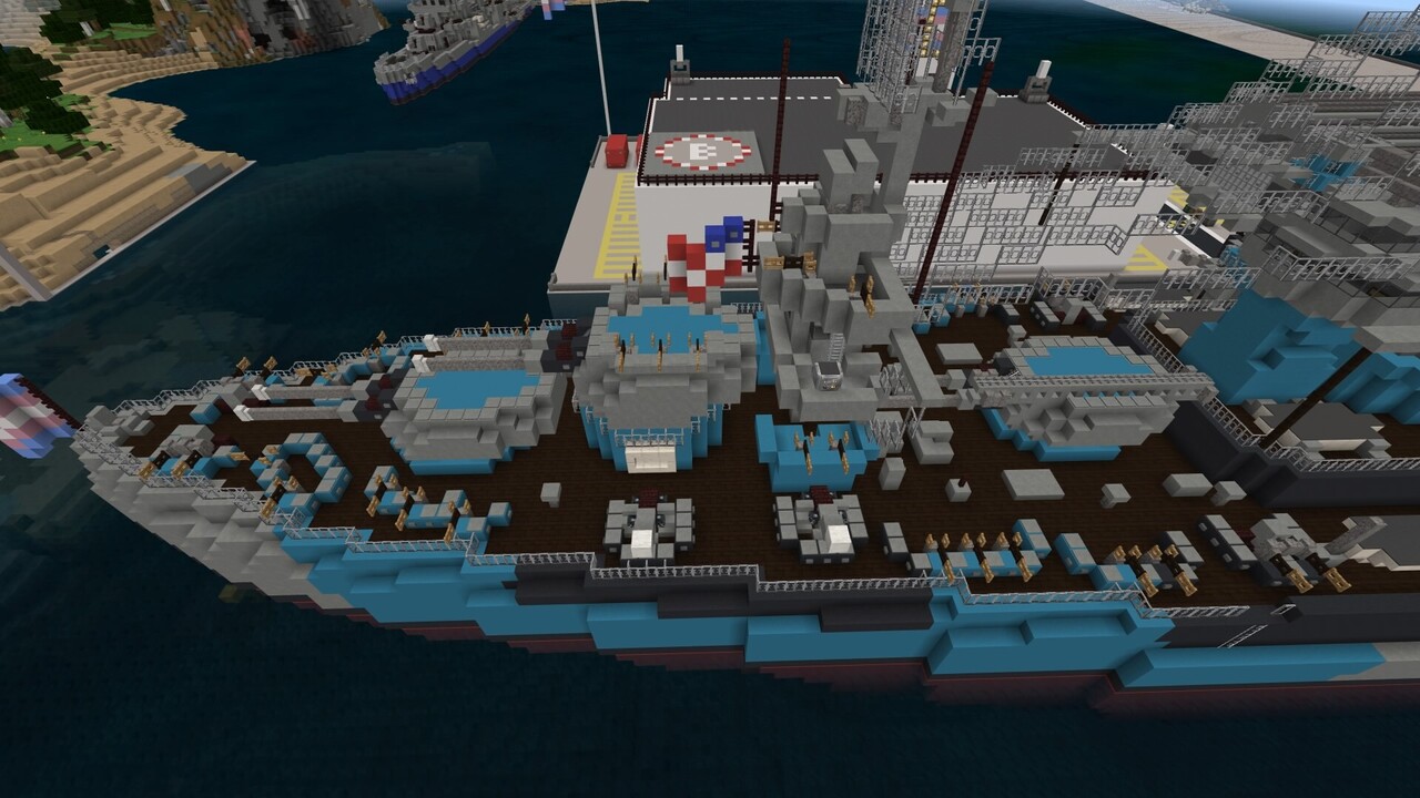 USS Texas BB-35 (1943) Minecraft Map