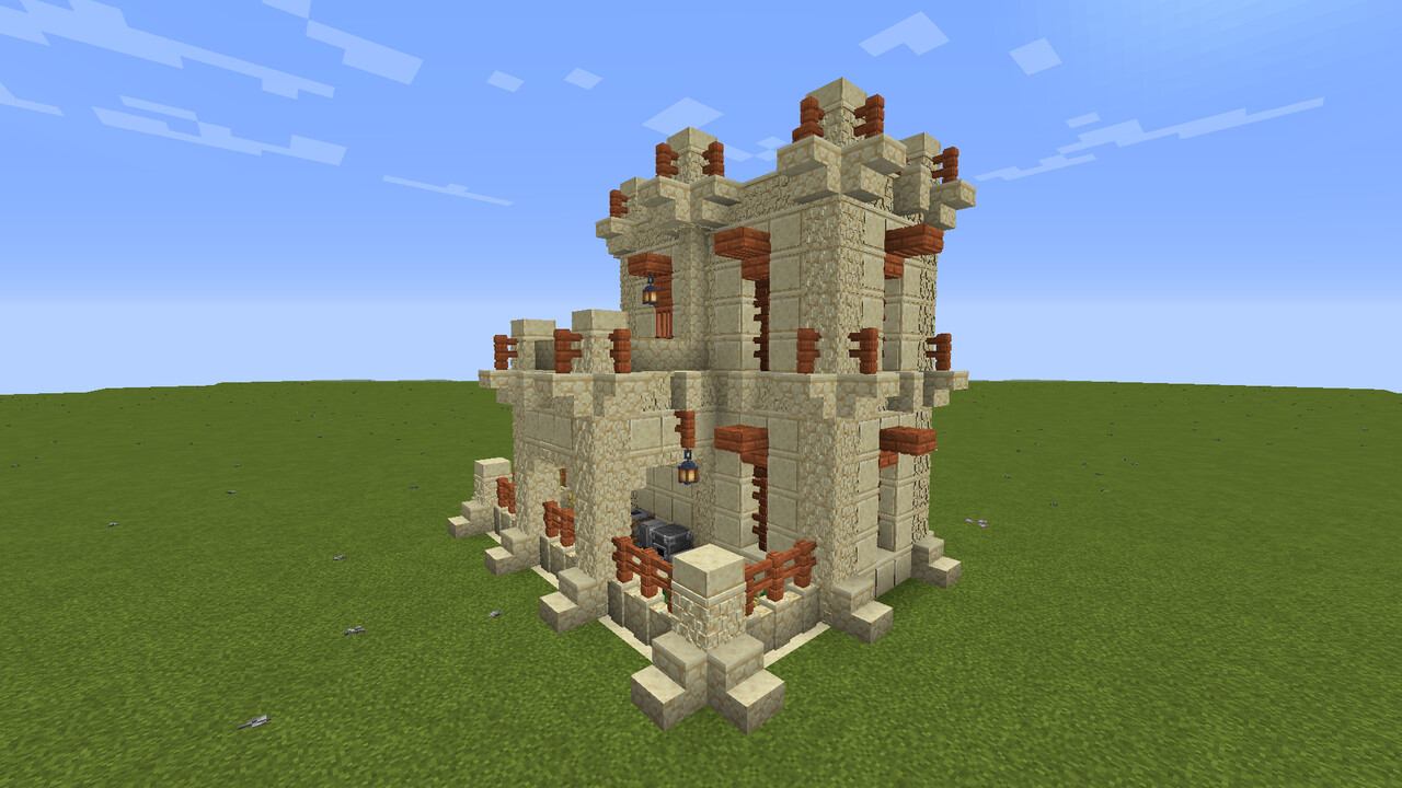 Desert Survival Base Minecraft Map