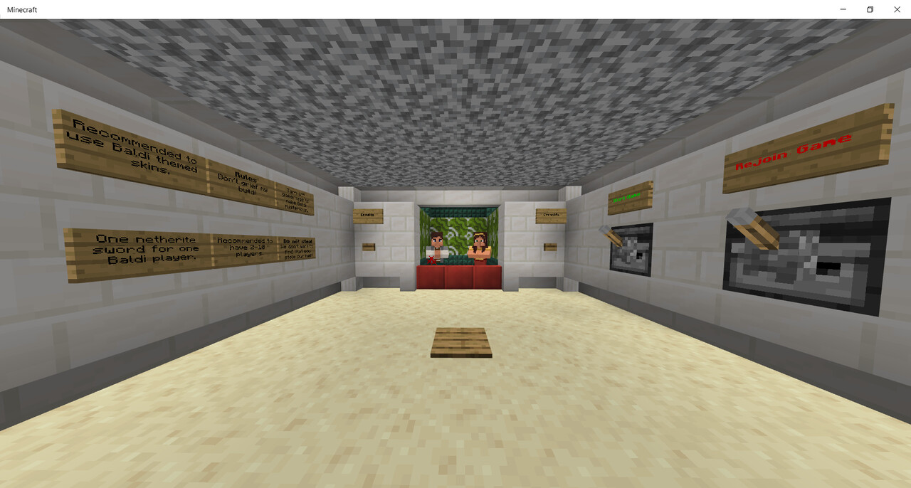 Baldi's Basics in Education and Learning Minecraft Map