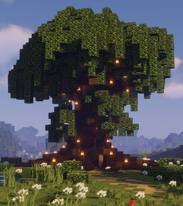 Easy Minecraft Treehouse Custom Treehouse Starter House Tutorial 