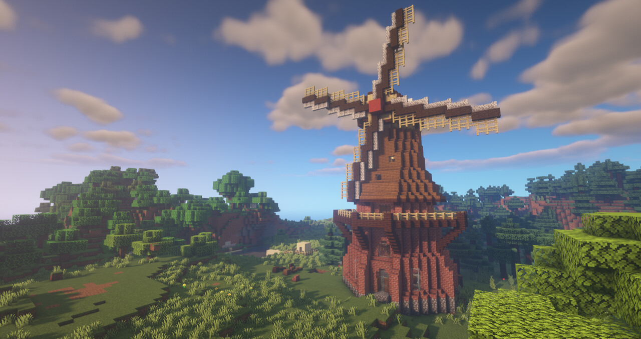 Dutch/East Frisian Windmill Mill Minecraft Map